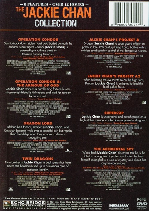 Jackie Chan 8 Movie Pack (DVD) | DVD Empire