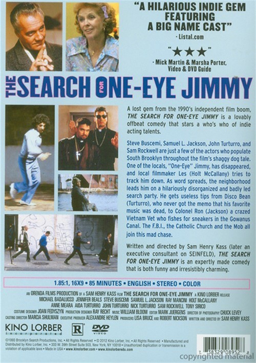 Search For One-Eye Jimmy, The (DVD 1994) | DVD Empire