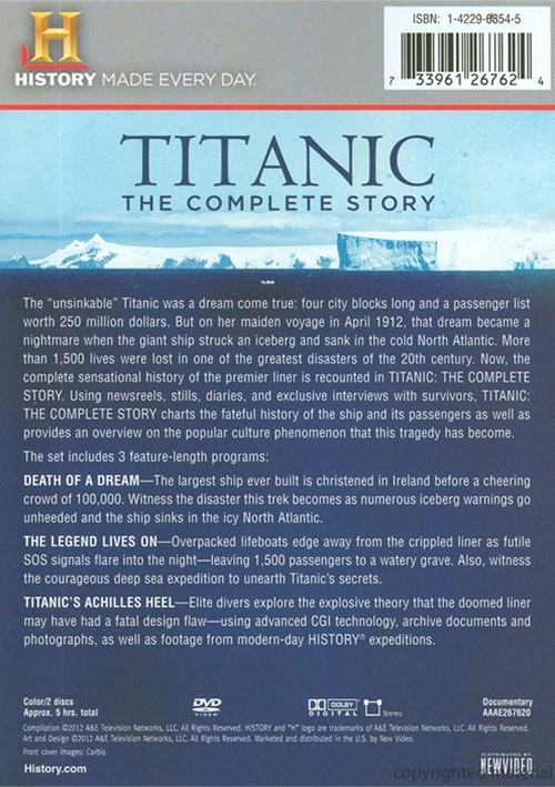 Titanic: The Complete Story (DVD 1994) | DVD Empire