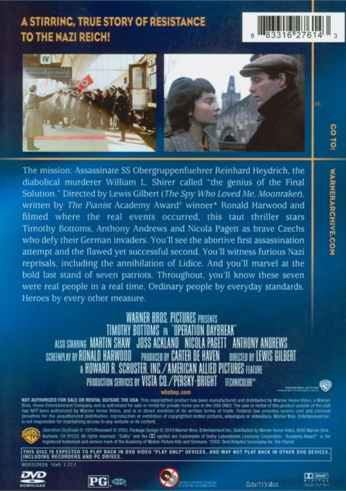 Operation Daybreak (DVD 1975) | DVD Empire