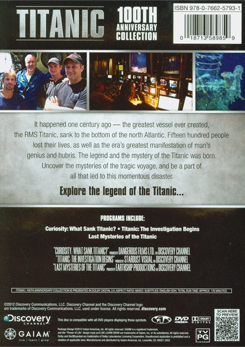 Titanic: 100th Anniversary Collection (DVD 2011) | DVD Empire