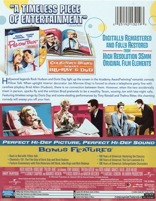 Pillow Talk (Blu-ray + DVD + Digital Copy) (Blu-ray 1959) | DVD Empire
