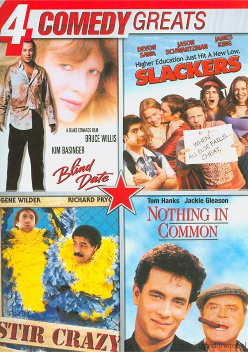 4 Comedy Greats: Stir Crazy / Nothing In Common / Slackers / Blind Date ...