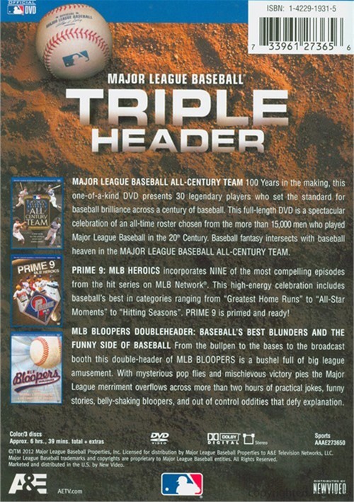 Major League Baseball Triple Header (DVD) | DVD Empire