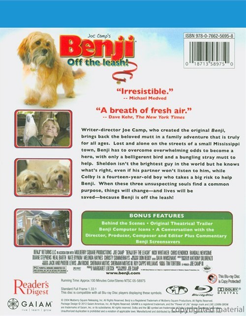 Benji: Off The Leash (Blu-ray 2004) | DVD Empire
