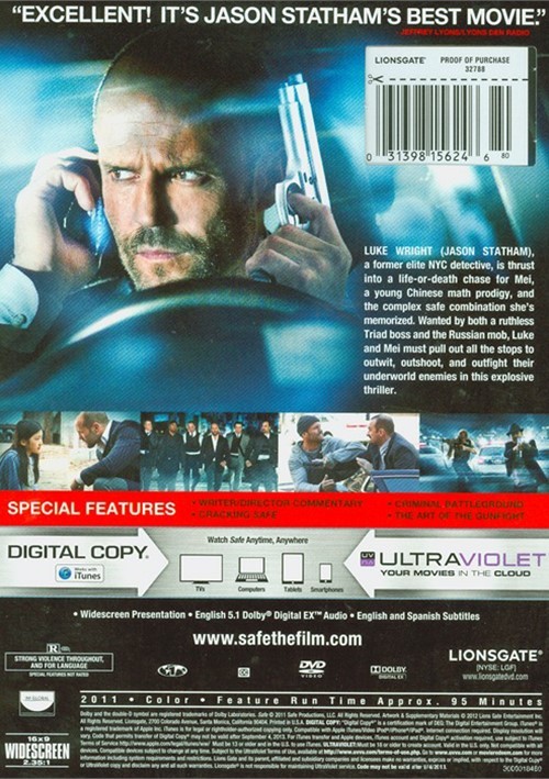 Safe (DVD + Digital Copy + UltraViolet) (DVD 2012) | DVD Empire
