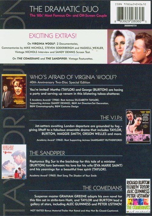 Elizabeth Taylor & Richard Burton Film Collection (Repackage) (DVD ...