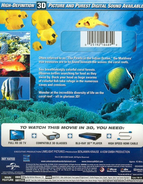 Fascination Coral Reef: Mysterious Worlds Underwater 3D (Blu-ray 3D + Blu-ray) (Blu-ray ) | DVD ...