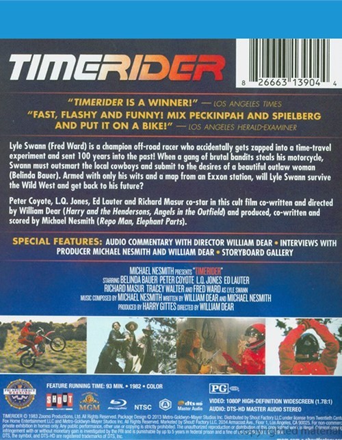 Timerider: The Adventures Of Lyle Swann (Blu-ray 1982) | DVD Empire
