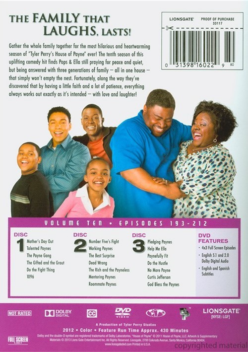 Tyler Perry's House Of Payne: Volume Ten (DVD) | DVD Empire