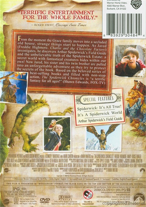 Spiderwick Chronicles, The (DVD 2008) | DVD Empire