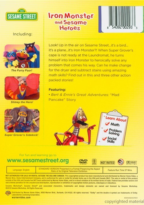 Sesame Street: Iron Monster And Sesame Heroes (Repackage) (DVD) | DVD ...