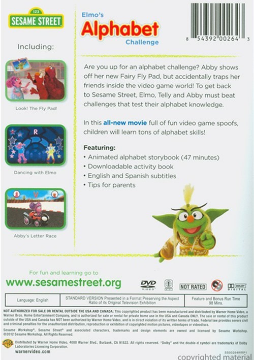 Sesame Street: Elmo's Alphabet Challenge (Repackage) (DVD) | DVD Empire