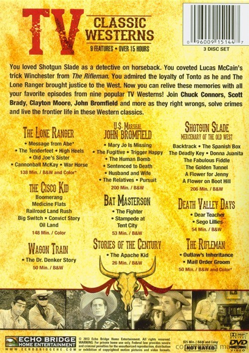 TV Classic Westerns: Volume Four (DVD) | DVD Empire