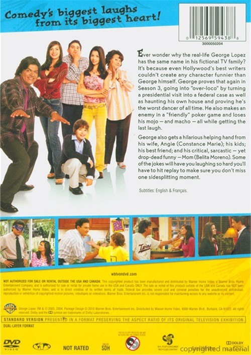 George Lopez: The Complete Third Season (DVD 2003) | DVD Empire