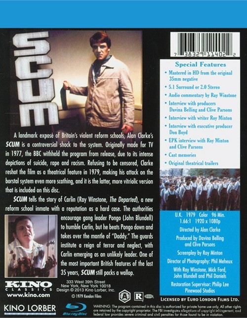 Scum: Remastered Edition (Blu-ray 1979) | DVD Empire