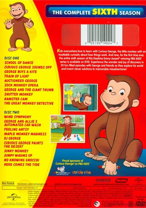 Curious George: The Complete Sixth Season (DVD) | DVD Empire
