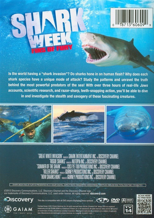 Shark Week 2013: Fins Of Fury (DVD 2013) | DVD Empire