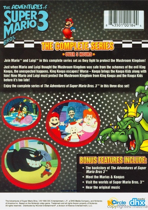 Adventures Of Super Mario Bros. 3, The: The Complete Series (DVD) | DVD ...