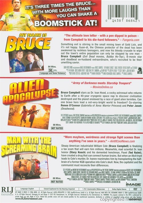 Alien Apocalypse / Man With The Screaming Brain / My Name Is Bruce ...