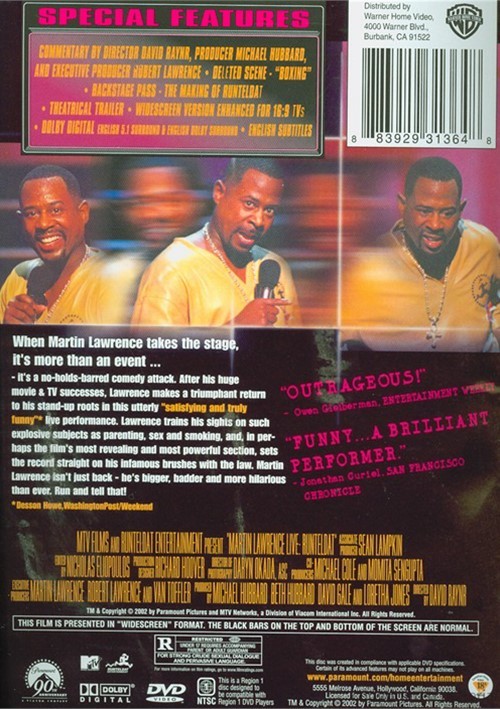 Martin Lawrence Live: Runteldat (DVD 2002) | DVD Empire
