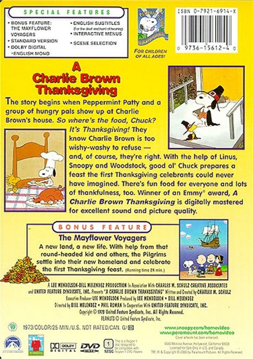 Charlie Brown Thanksgiving, A (DVD 1973) | DVD Empire
