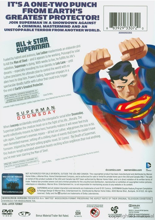 All Star Superman / Superman: Doomsday (Double Feature) (DVD) | DVD Empire