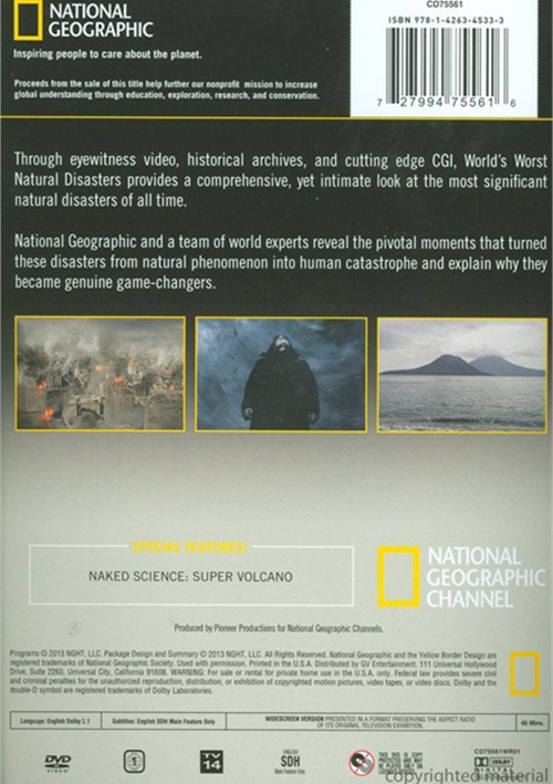 National Geographic: Top 10 Natural Disasters (DVD 2013) | DVD Empire