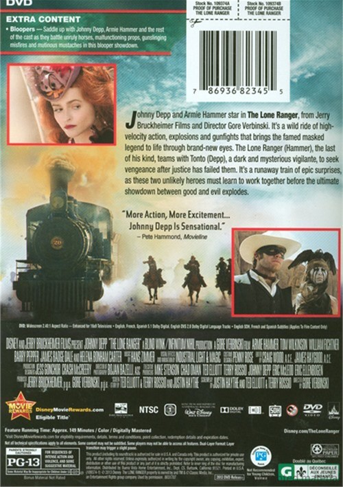 Lone Ranger, The (DVD 2013) | DVD Empire