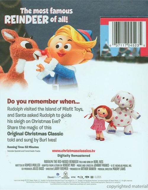 Rudolph The Red-Nosed Reindeer (Blu-ray + DVD Combo) (Blu-ray 1964 ...
