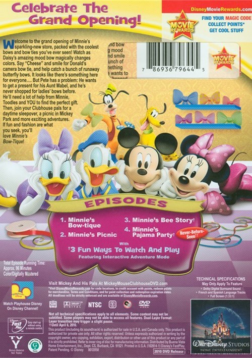 Mickey Mouse Clubhouse: Minnie's Bow-Tique (DVD 2009) | DVD Empire