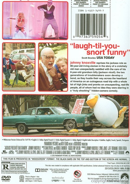 Jackass Presents Bad Grandpa Dvd 2013 Dvd Empire