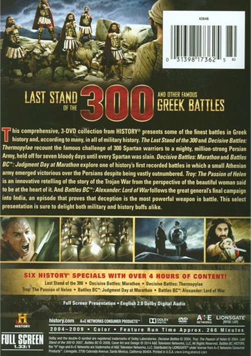 Last Stand Of The 300 And Other Famous Greek Battles (DVD) | DVD Empire