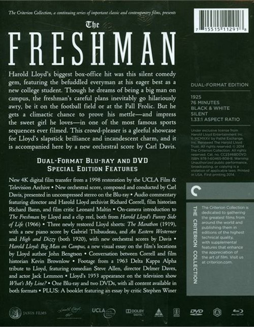 Freshman, The: The Criterion Collection (Blu-ray + DVD Combo) (Blu-ray ...