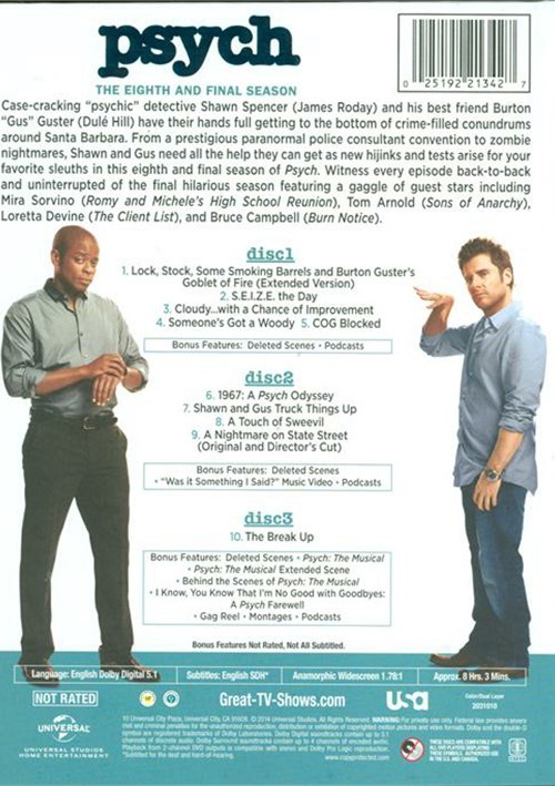 Psych: The Complete Eighth Season (DVD 2013) | DVD Empire