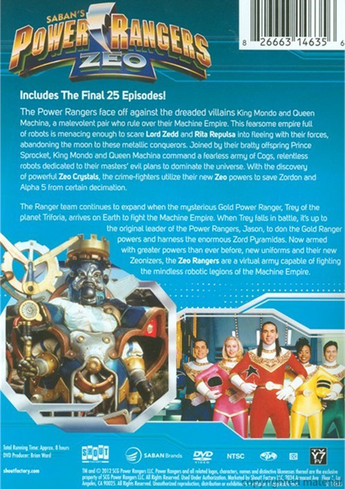 Power Rangers: Zeo - Volume Two (DVD) | DVD Empire