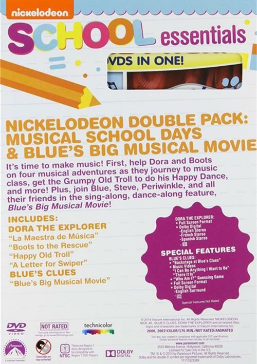 Dora The Explorer: Musical School Days / Blue's Clues: Blue's Big ...