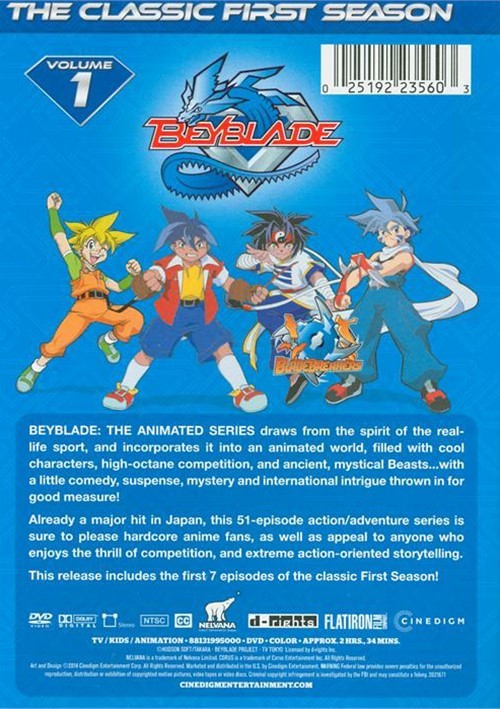 Beyblade: The Classic First Season - Volume 1 (DVD 2002) | DVD Empire
