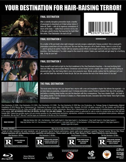 4 Film Favorites: Final Destination Collection (Blu-ray ) | DVD Empire