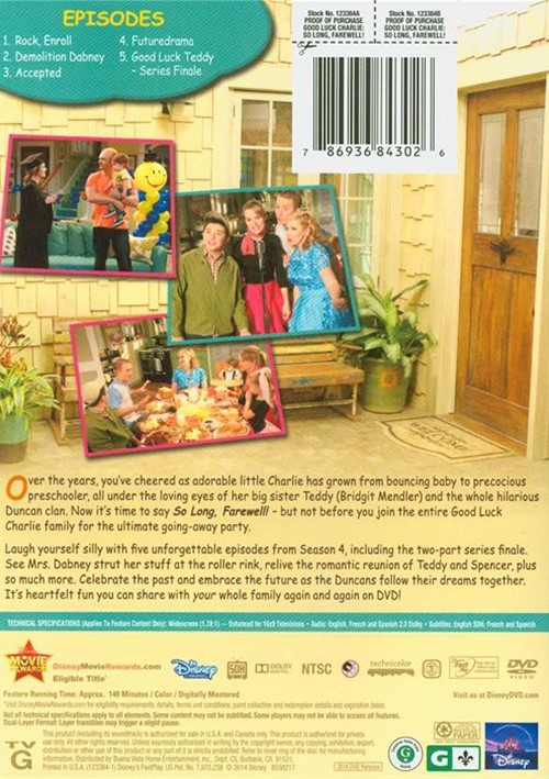 Good Luck Charlie: So Long, Farewell (DVD 2014) | DVD Empire