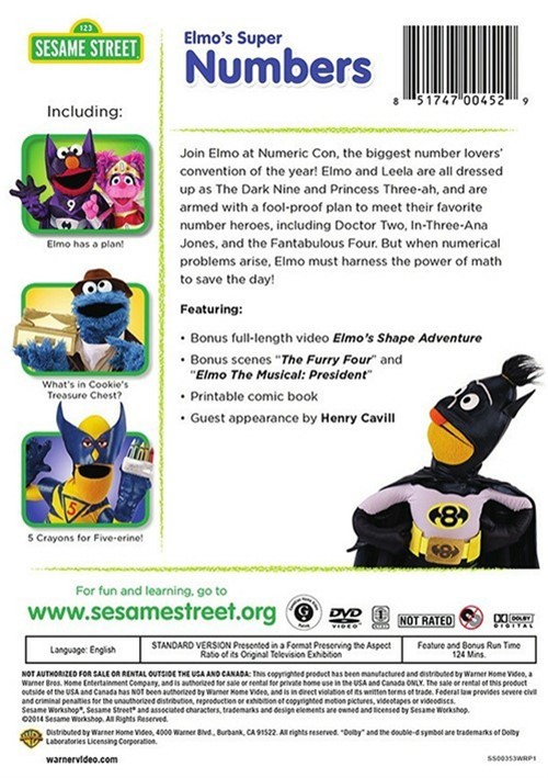 Sesame Street: Elmo's Super Numbers (DVD) | DVD Empire