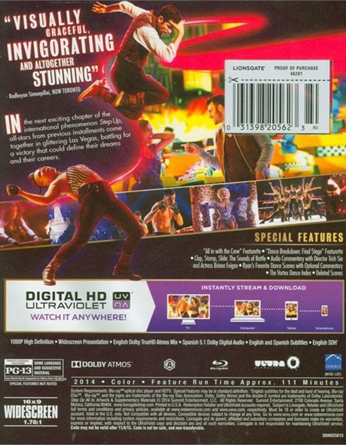 Step Up: All In (Blu-ray + UltraViolet) (Blu-ray 2014) | DVD Empire