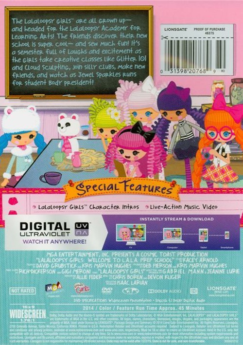 Lalaloopsy Girls: Welcome To L.A.L.A. Prep School (DVD + UltraViolet ...