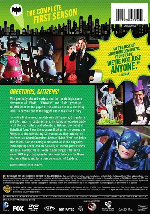 Batman: The Complete First Season (DVD 1966) | DVD Empire