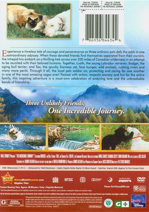 Incredible Journey, The (DVD 2014) | DVD Empire