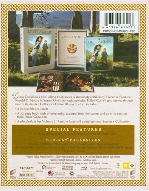 Outlander: Season One, Volume One - Collector's Edition (Blu-ray ...
