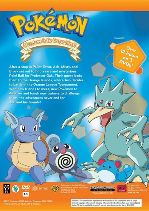 Pokemon: Adventures In The Orange Islands - The Complete Collection ...