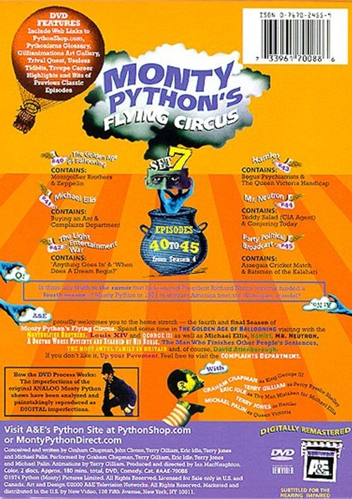 Monty Python's Flying Circus Set #7 (DVD 1974) | DVD Empire