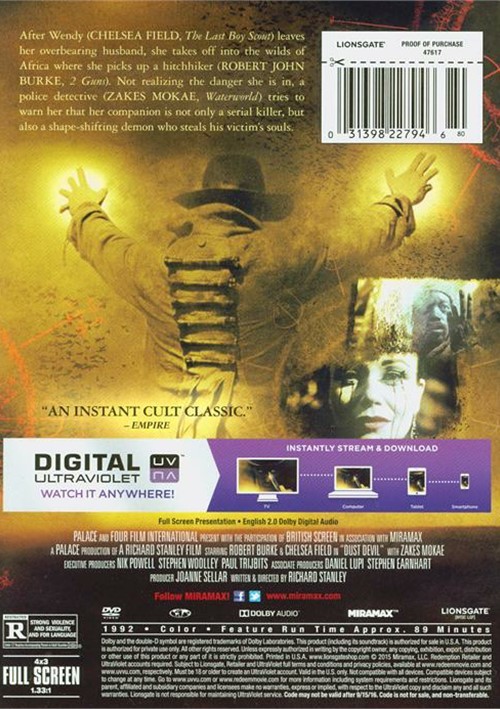 Dust Devil (DVD + UltraViolet) (DVD 1992) | DVD Empire