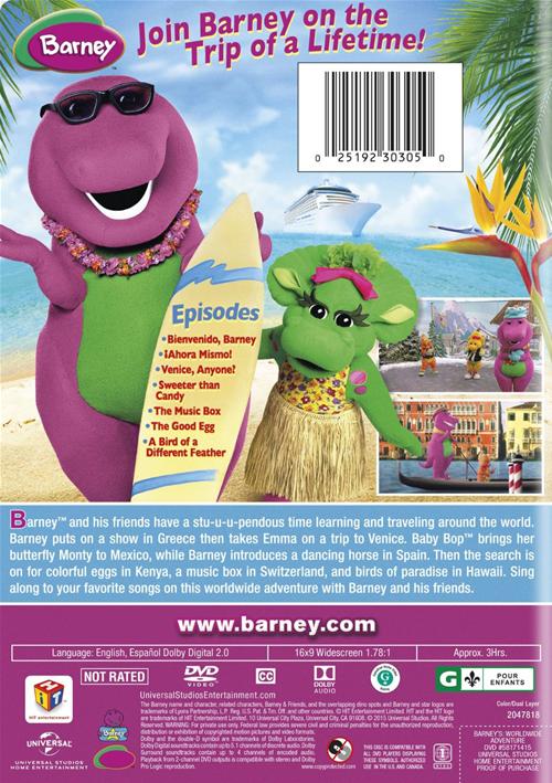 Barney: Barney's Worldwide Adventure (DVD) | DVD Empire